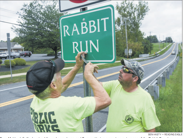 New Berks County signs honor Updike, Rabbit | THE JOHN UPDIKE SOCIETY