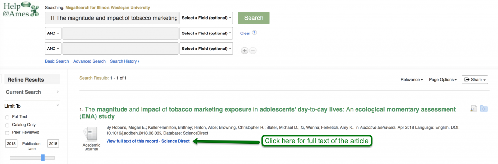 ScienceDirect Access Issues | Ames Library News